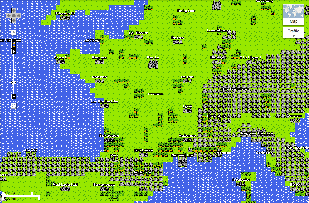 Google Maps en 8 bits - WebLife