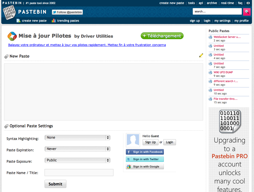 Pastbin : Embauche d'employés pour scanner et retirer les contenus ...