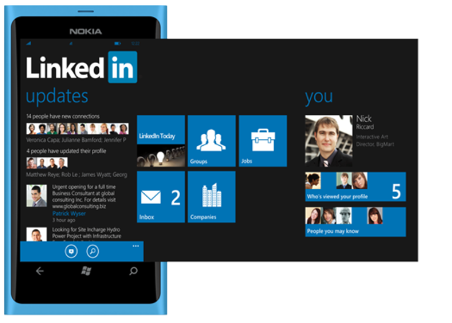 Windows Phone : L'application LinkedIn débarque ! - WebLife