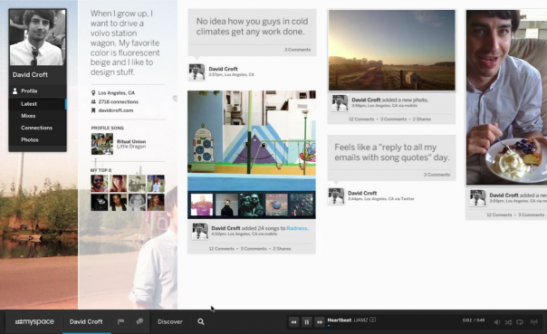 MySpace : Nouvelle interface dévoilée en vidéo - WebLife