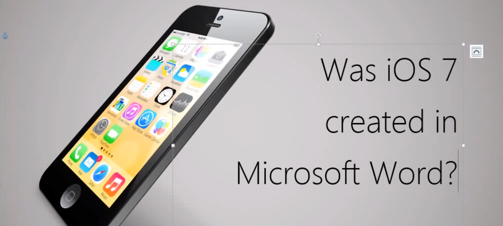 iOS 7 : UI de l'OS mobile créée sur Microsoft Word ? - WebLife