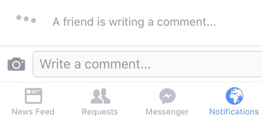 Facebook : Les commentaires en cours de rédaction identifiés - WebLife