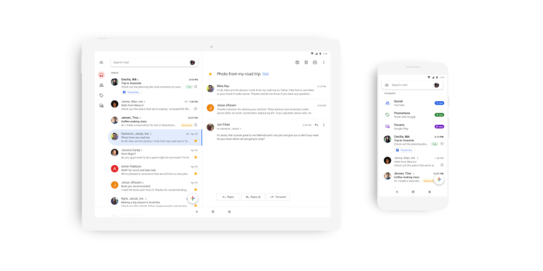 Gmail : Mise à jour en Material Design de l'app mobile - WebLife